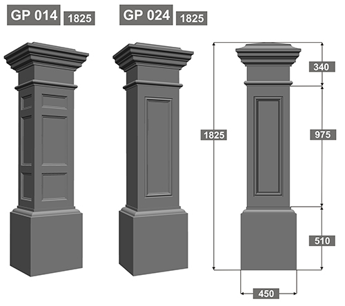 Atlas Columns - Pressed Concrete and Light Weight Products