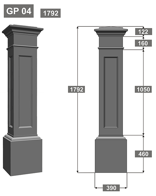 Atlas Columns - Pressed Concrete and Light Weight Products